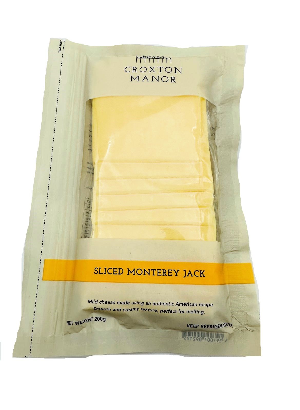 Croxton Manor Monterey Jack Cheese Slices – Smooth & Mild | Amiri Foods ...