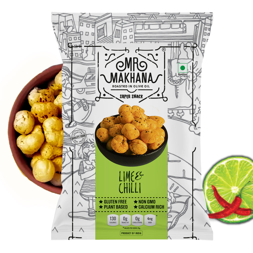 MR MAKHANA IN LIME & CHILLI – Amiri Foods
