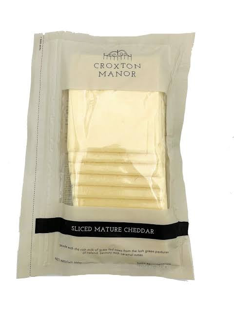 Croxton Manor Mature Cheddar Slices – Rich & Sharp | Amiri Foods, Mumbai