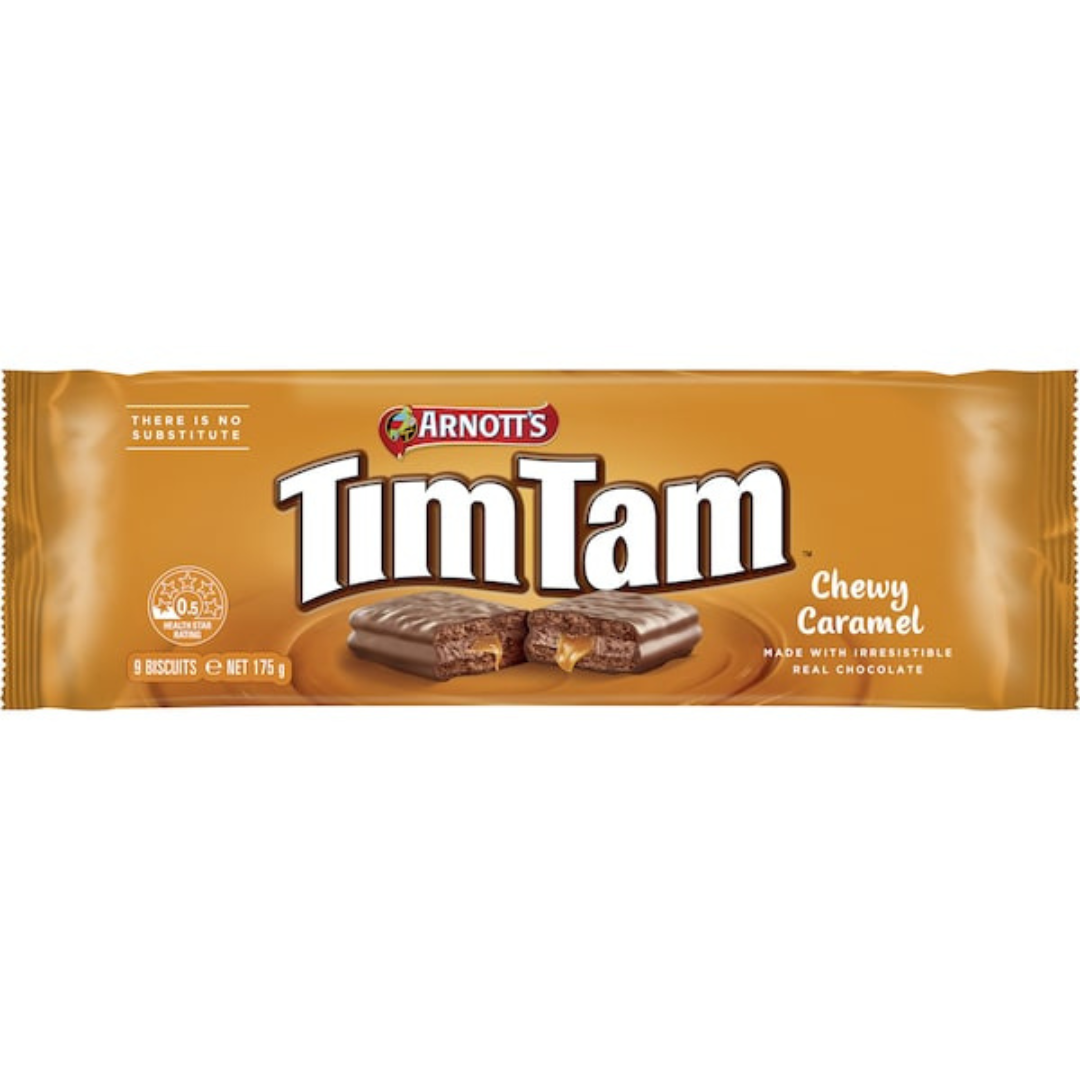 Arnott’s Tim Tam Chewy Caramel – Chocolate Biscuits with Gooey Caramel ...