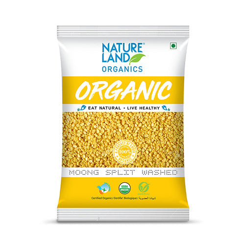 NATURE LAND ORGANIC SPLIT MOONG WASHED – Amiri Foods